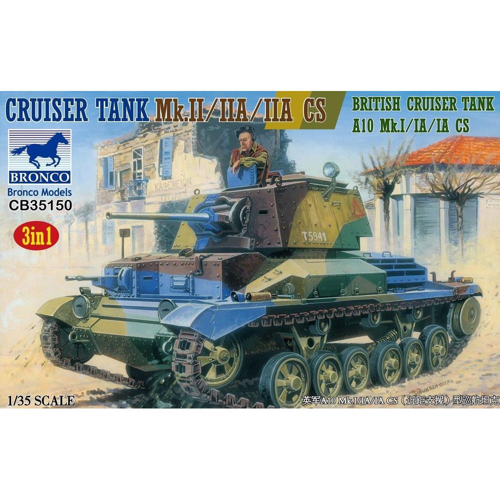 Bronco Crusier Tank Mk.II/IIA/IIA CS British Crusier Tank A10 Mk.I/IA/IA (3in1) - Galaxus