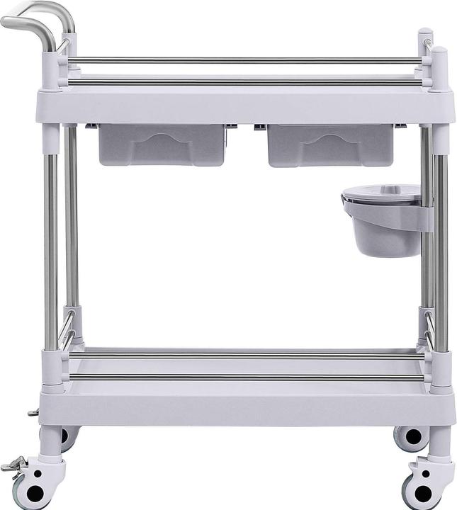 Steinberg Laborwagen Aufbewahrungswagen Labor Rollwagen 2 Ablagen 2 ...