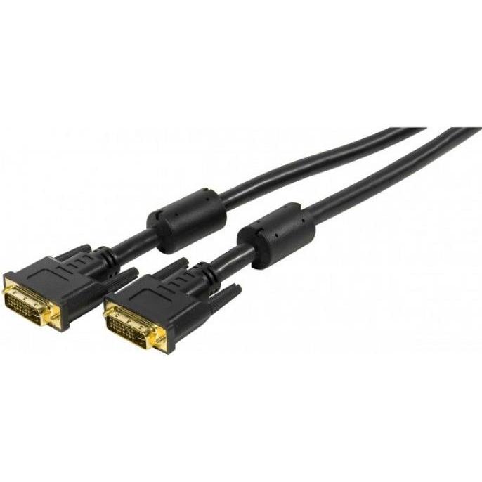 Exertis Connect DVI monitor cable, Duallink, 24+5pin DVI-I St./St., 3.0 ...