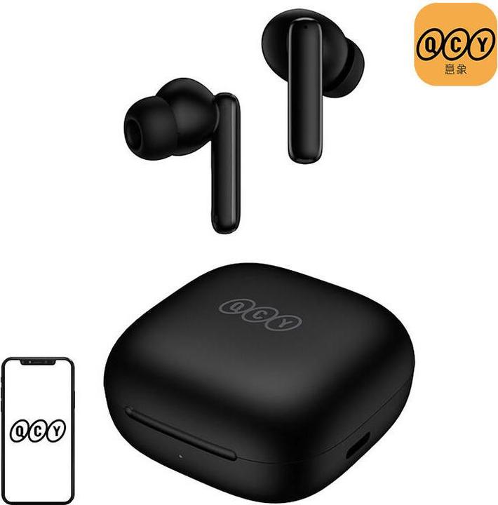 QCY - T13ANC bezdrÃ¡tovÃ¡ Å¡puntovÃ¡ sluchÃ¡tka s ANC, ÄernÃ¡ - Digitec