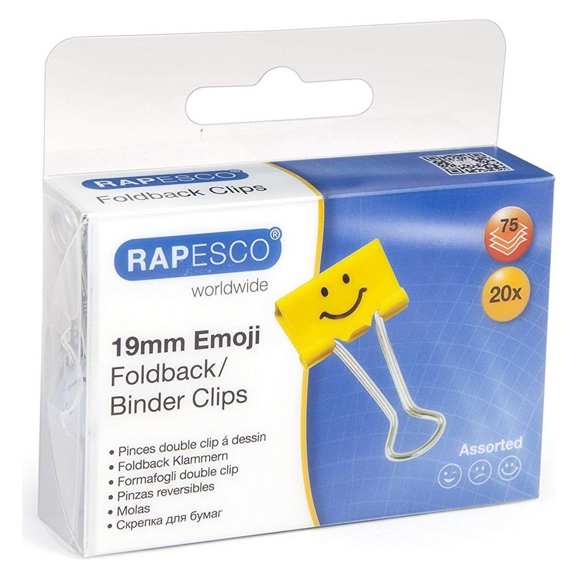 Rapesco foldback clamp Emoji - buy at Digitec