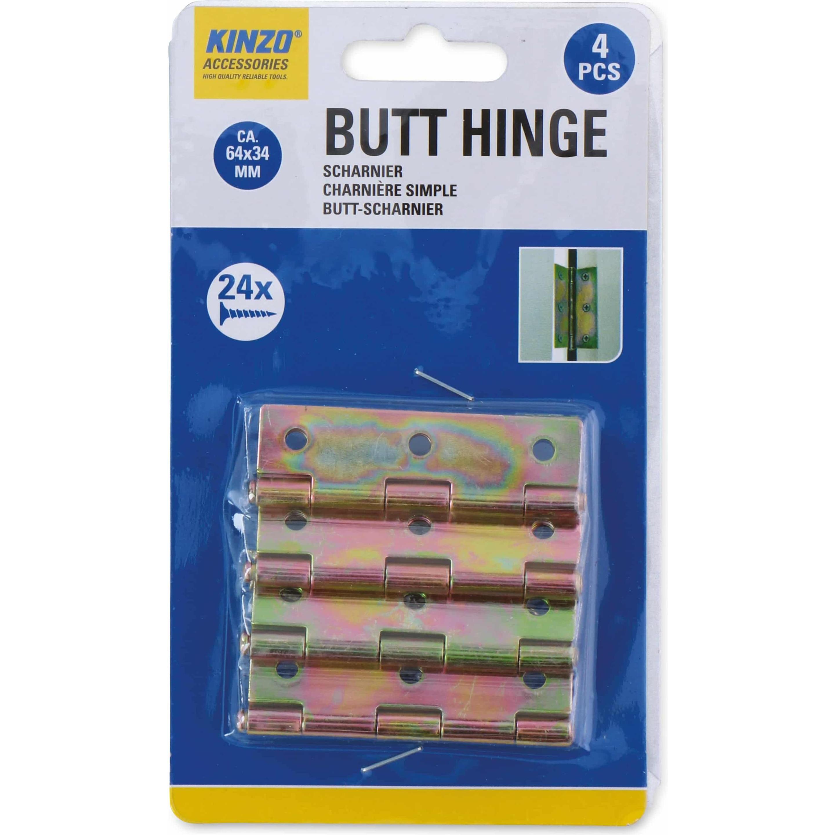 Kinzo Table hinge 4pc incl. 24screws (Tischscharnier, 4 Stk.) - Galaxus