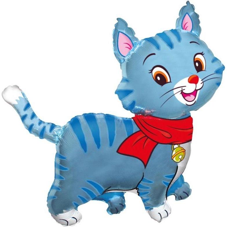 Flexmetal Folienballon Schöne Katze, blau, 91 cm - kaufen bei Galaxus