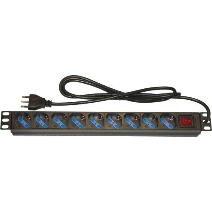 Link Armadio Rack Multipresa 9 Prese 19" Tripolari/Schuko Con ...