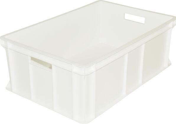 Siemens Plastic stacking box, white, height: 210 mm, length: 600 mm ...