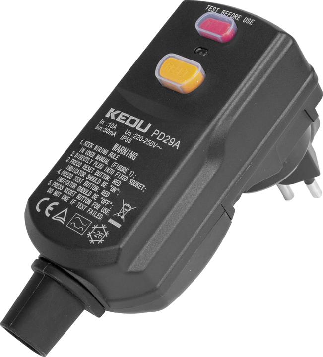 Steffen Spina di protezione RCD T13 IP55 PRCD PROTECT 10A/30mA 250V bw ...