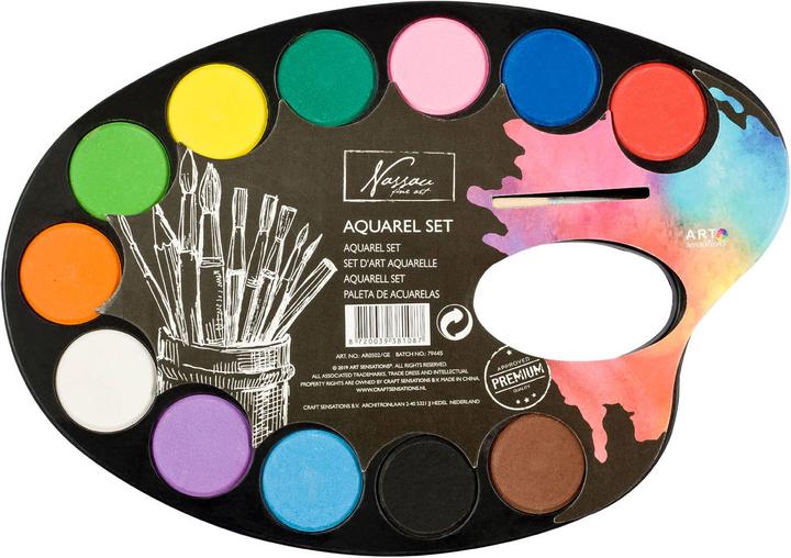 Grafix Colour Palette Watercolour, 12 colours - buy at Galaxus