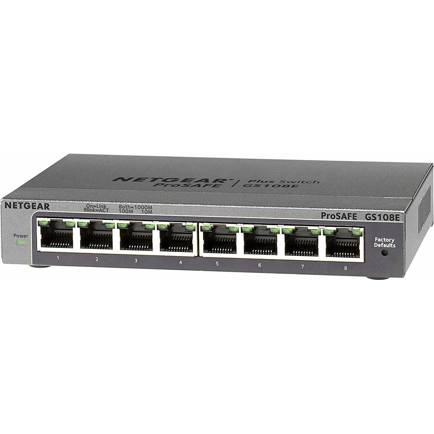 Netgear ProSAFE 8-Port Gigabit Unmanaged Plus Switch (met VLAN's, QoS ...