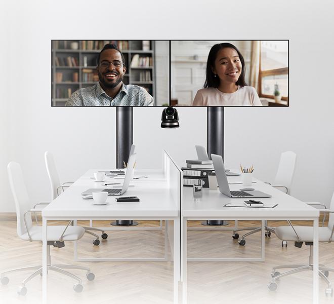 Btech B-TECH MODE-AL - Premium Bolt-Down Twin Screen VC Stand - (VESA ...