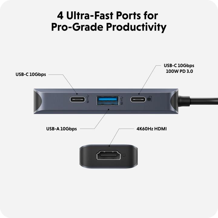 Targus Hyper Drive Eco Smart Gen.2 USB-C 4in1 - kaufen bei Digitec
