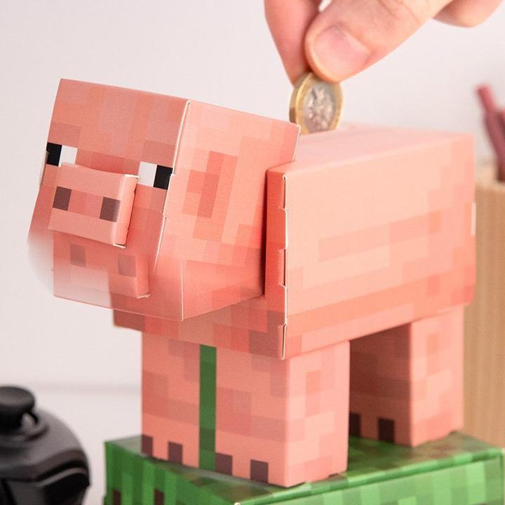 Paladone Products Minecraft Pig Build Your Own Money Box Kit - Galaxus